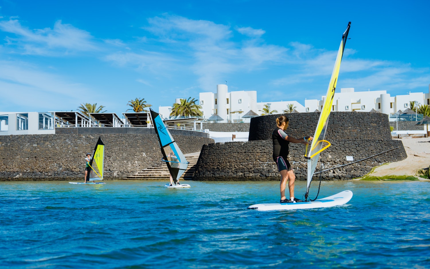 Private group instructions at Club La Santa, Lanzarote
